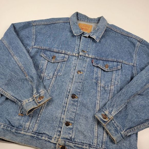 Levi's | Jackets & Coats | Vintage Levistrauss Jean Jacket Red Tag 7507 ...